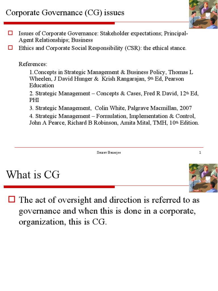 Corporate Governance Issues | PDF | Corporate Social Responsibility ...
