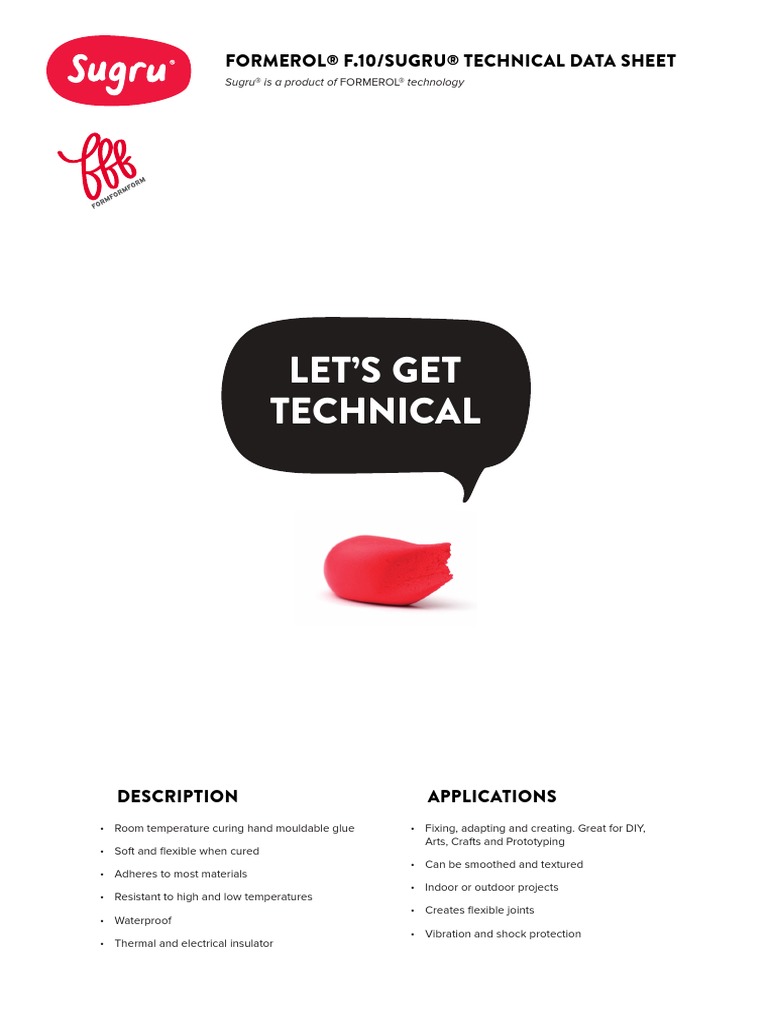 Let'S Get Technical: Formerol F.10/SUGRU Technical Data Sheet | PDF | Polystyrene | Plywood