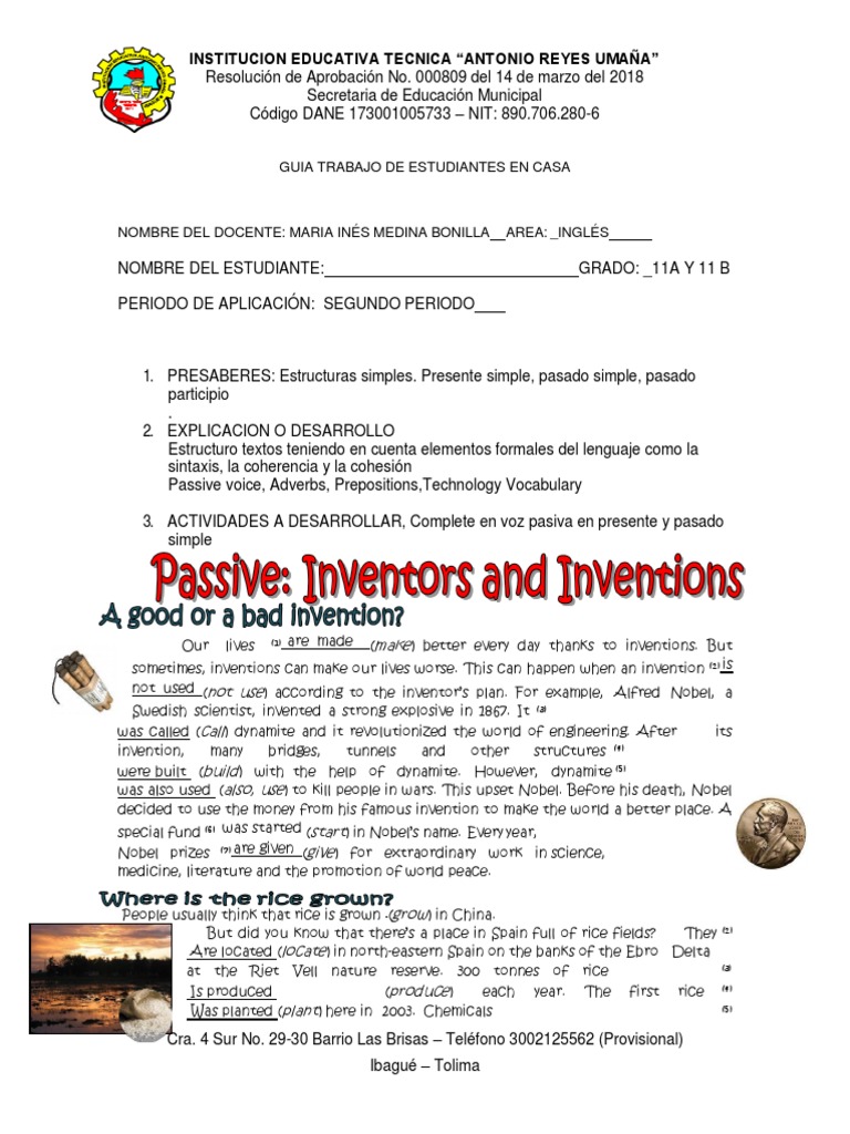 English Passive Voice Study Guide | PDF | Paper