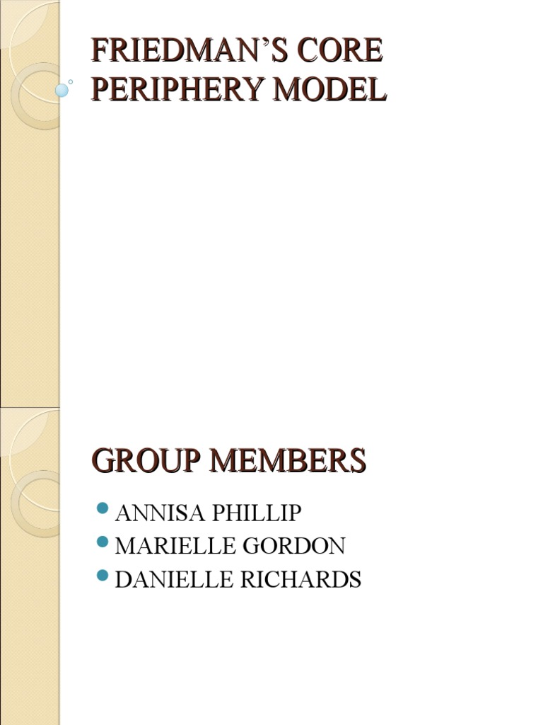Friedmans Core-Periphery Model | PDF | Labour Economics | Economic Growth