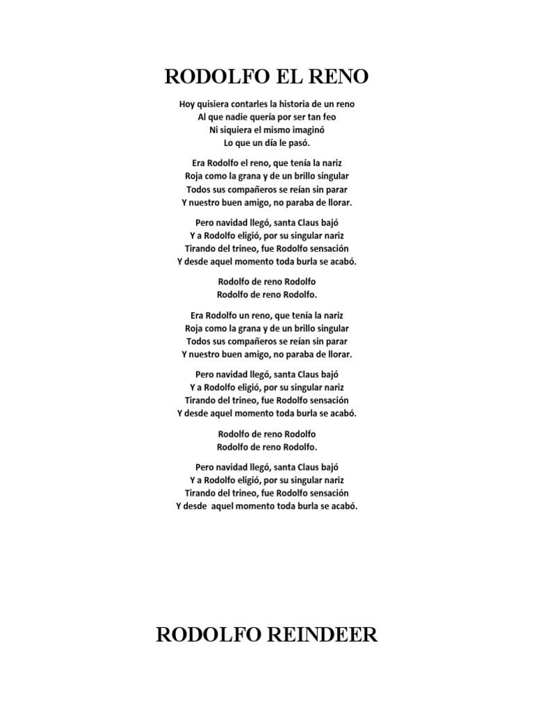 Hoy Quisiera Contarles La Historia de Un Reno Al Que Nadie Quería Por ...