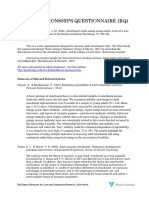Adult Attachment Questionnaire (AAQ) | PDF | Wellness | Lifestyle