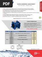 Valvula Compuerta Bridada | PDF | Ingeniería mecánica | Unión