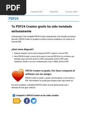 Impresora Pdf Descargar 100 Gratis Pdf24 Tools PDF24 Tutorial | PDF