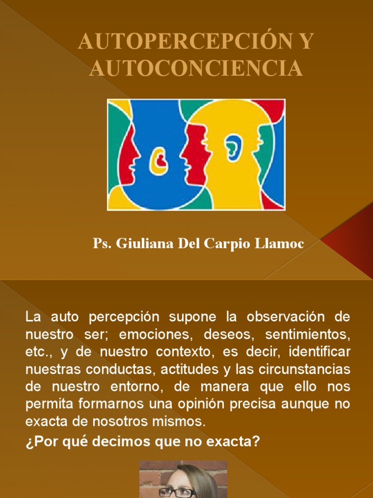 Autopercepción y Autoconciencia | PDF