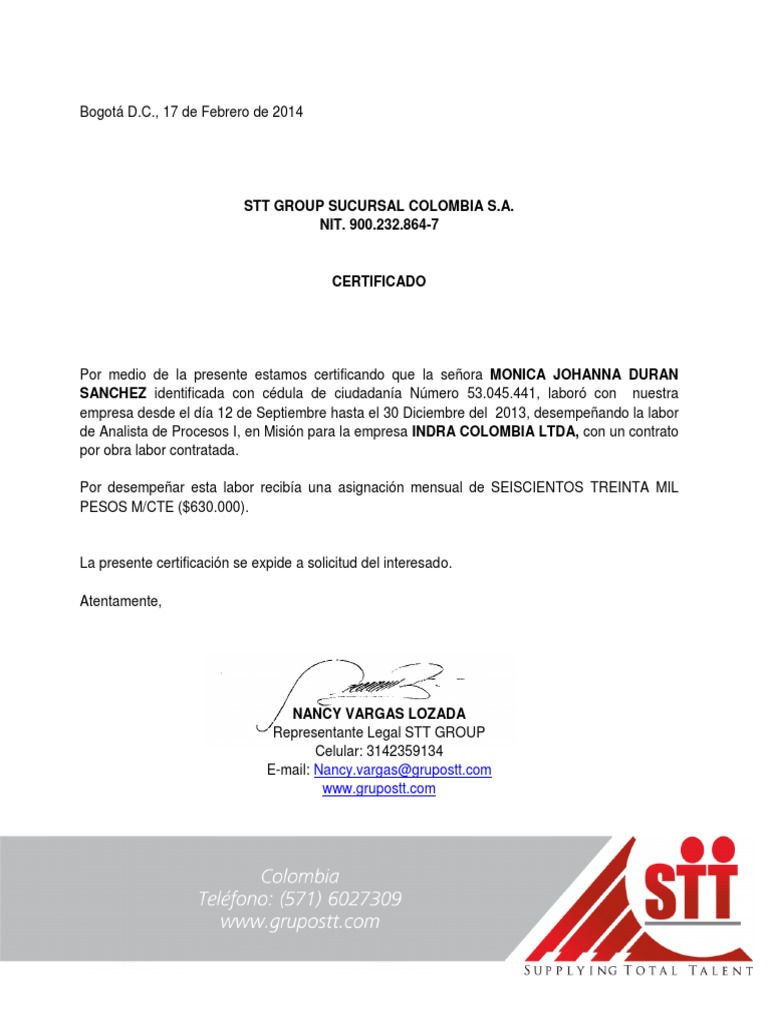 Certificado 4 | PDF