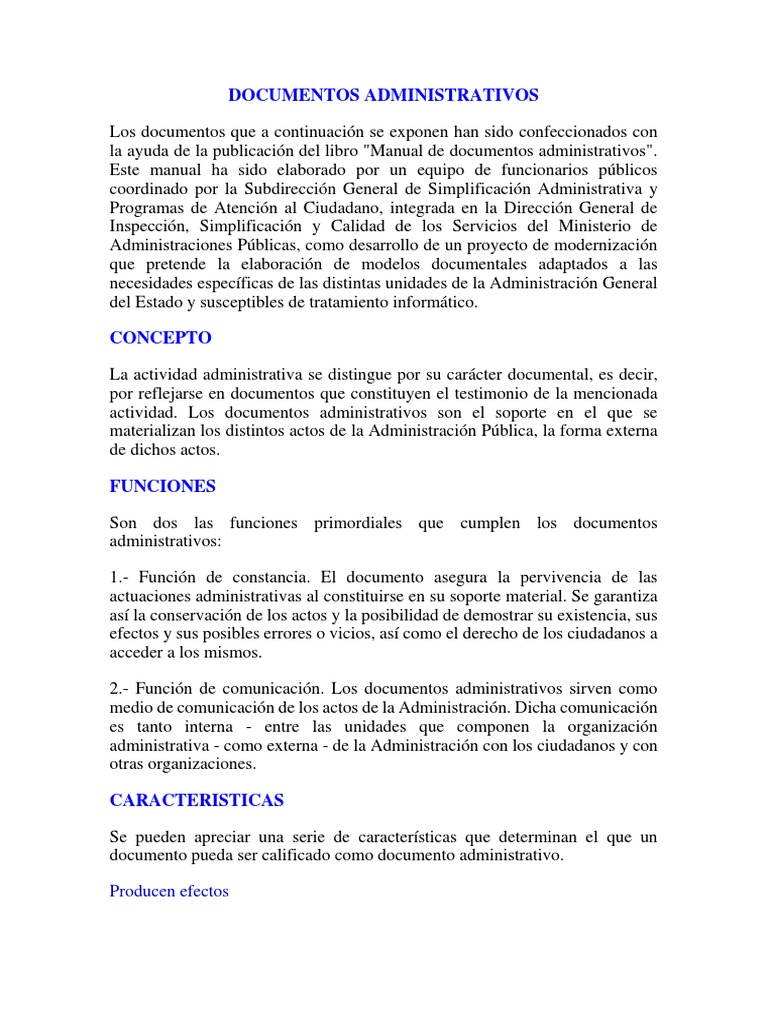 Documentos Administrativos | PDF | Institución | Administración Pública