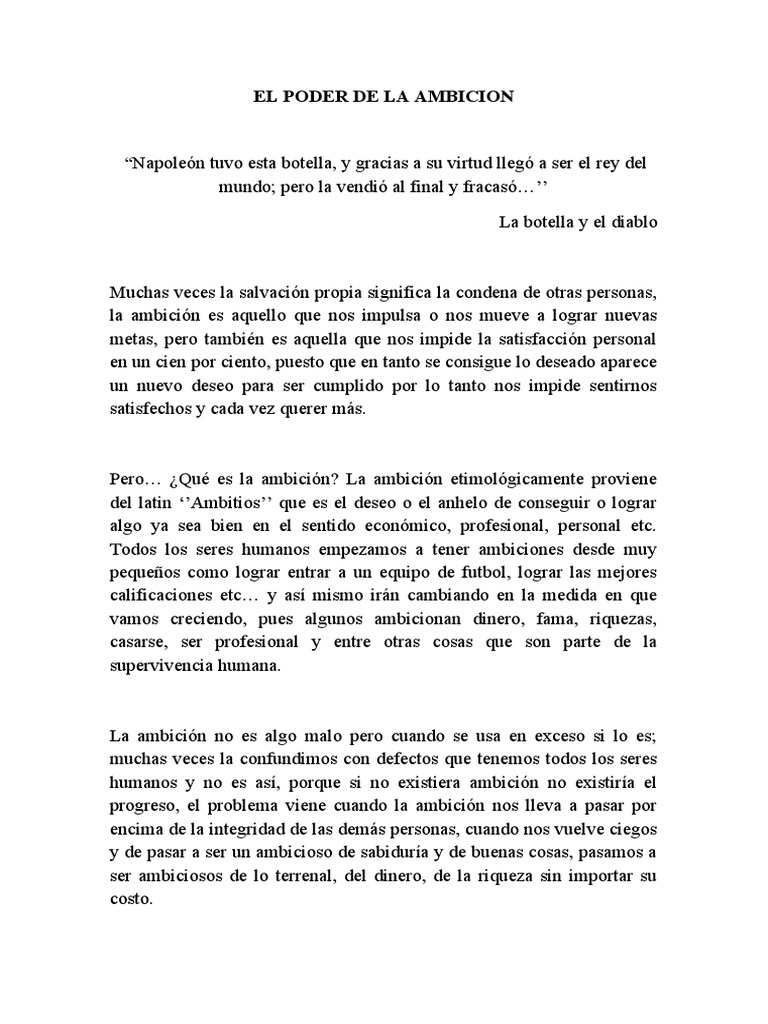 El Poder de La Ambicion | PDF | Religión y creencia | Science