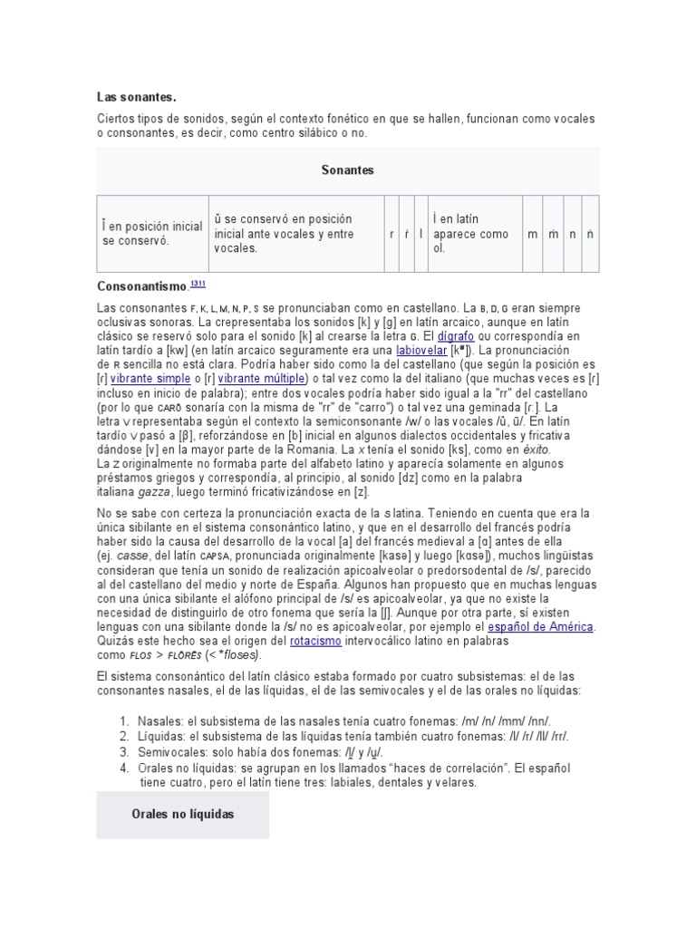 Las Sonantes | PDF | latín | Los símbolos