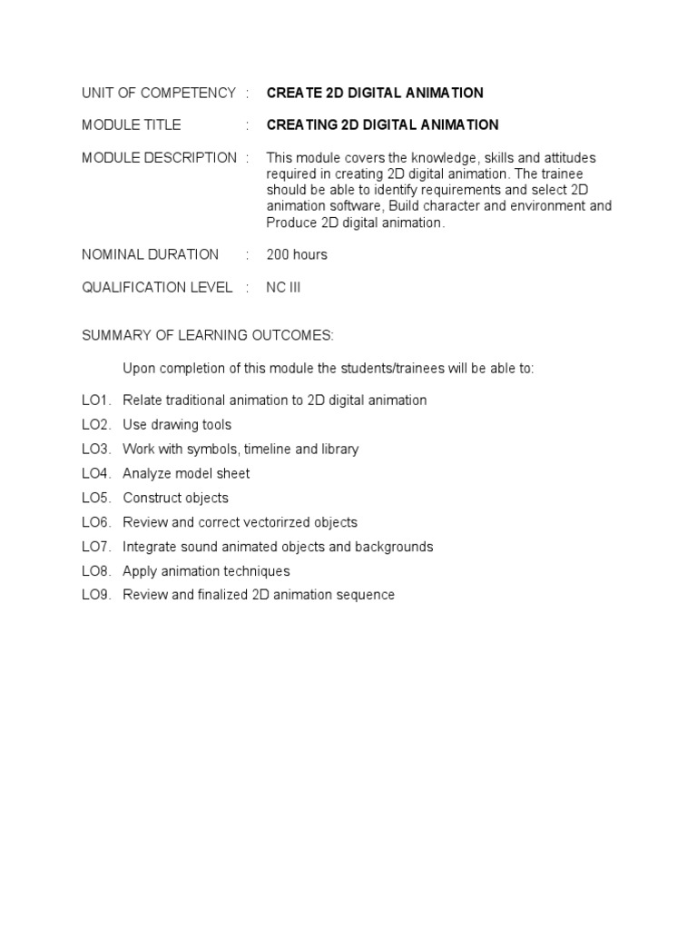 2D Animation CORE 2 | PDF | Animation | Adobe Flash