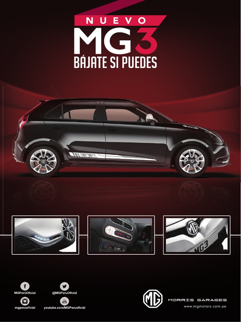 Ficha Tecnica MG3 PDF | PDF | Vehículo de motor | Vehículos