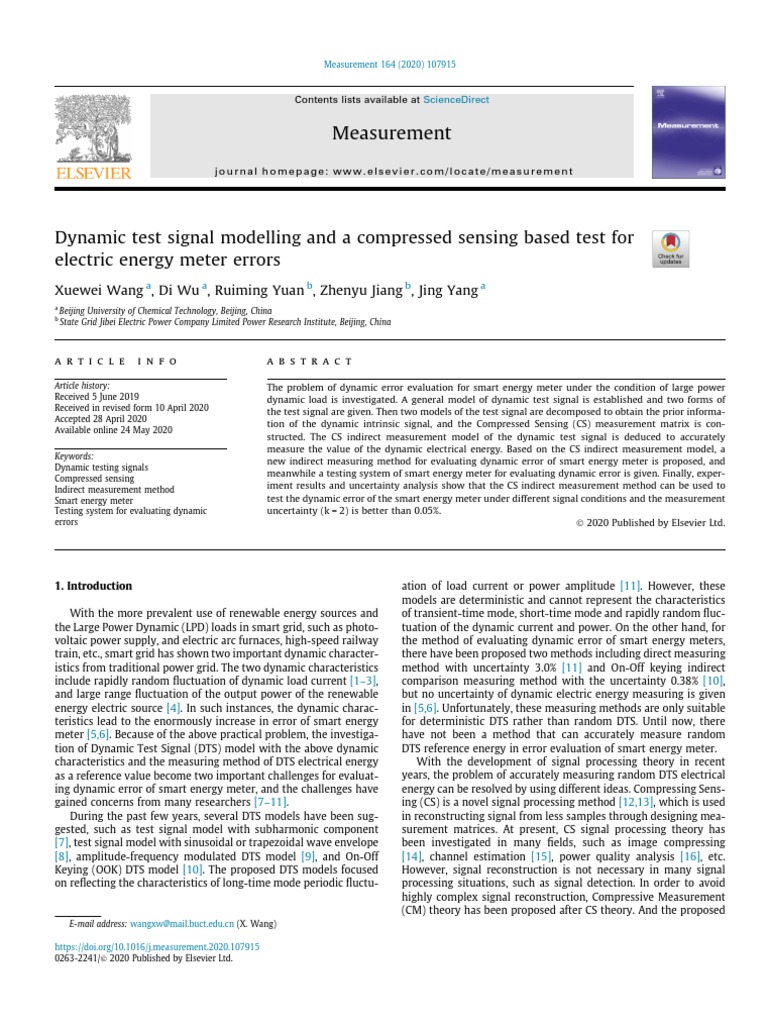 Measurement: Xuewei Wang, Di Wu, Ruiming Yuan, Zhenyu Jiang, Jing Yang ...