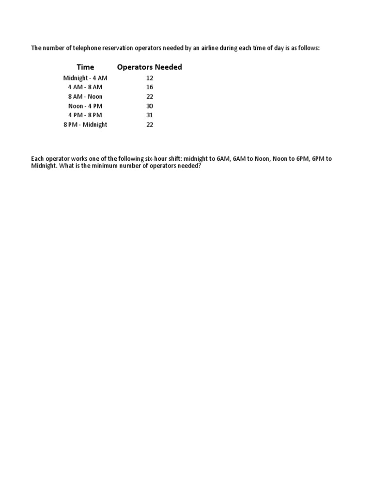 Time Operators Needed | PDF