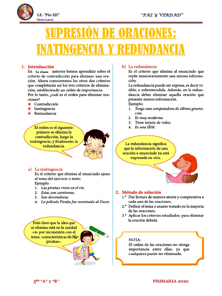 Supresion de Oraciones Parte Ii | PDF
