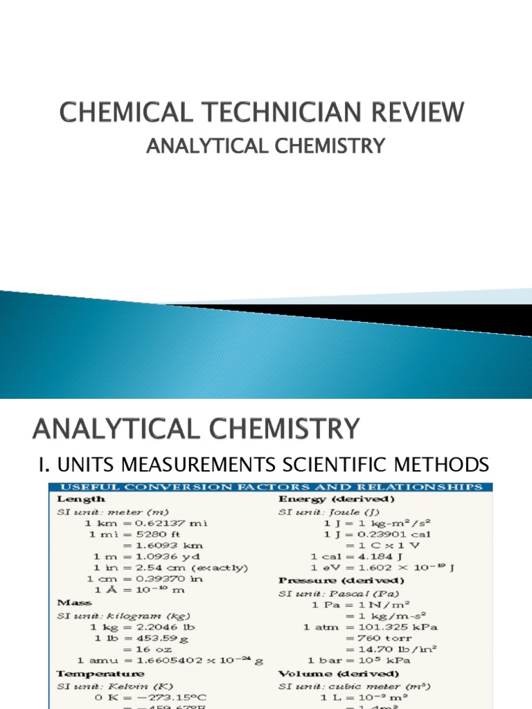 Chemical Technician Review PDF | PDF | Chemical Compounds ...