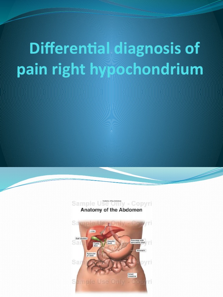Differential Diagnosis Pain Right Hypochondrium | PDF | Abdomen ...