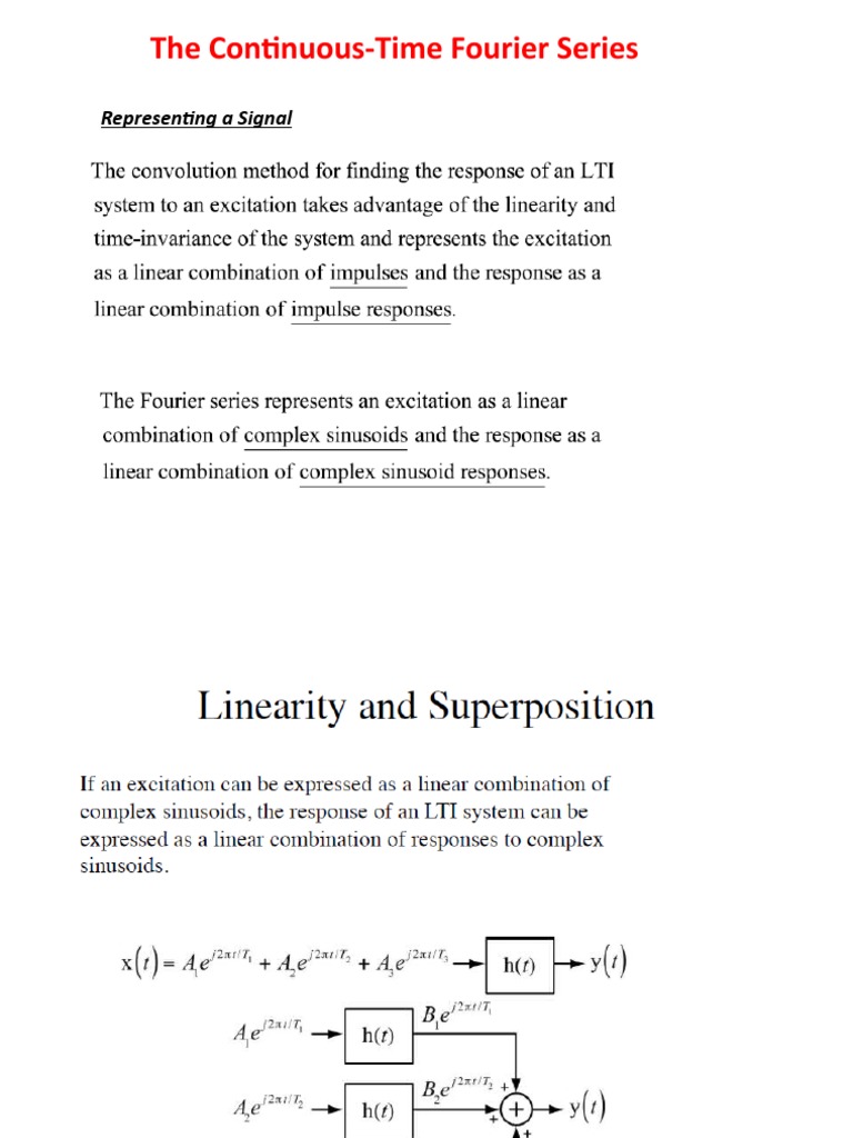 Continuous Time Fourier Series | PDF | Fourier Series | Fourier Transform