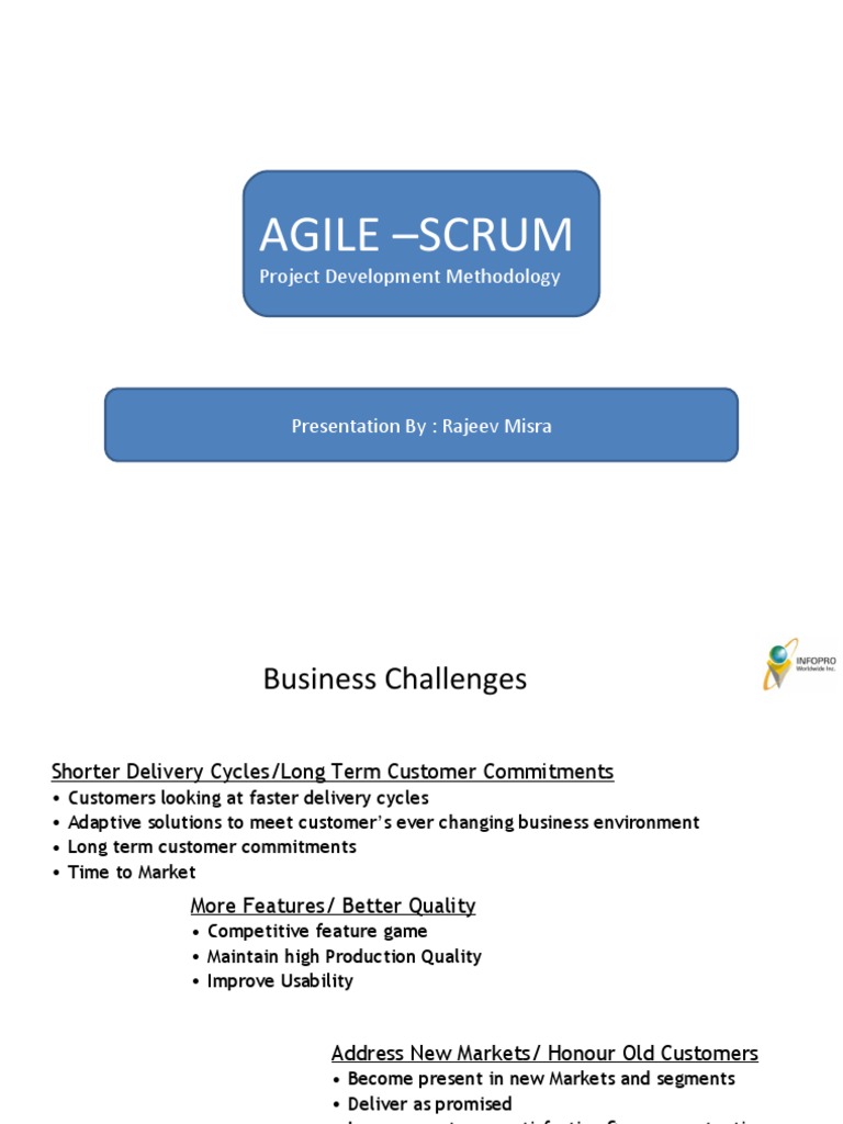 Agile - Scrum: Project Development Methodology | PDF | Scrum (Software ...