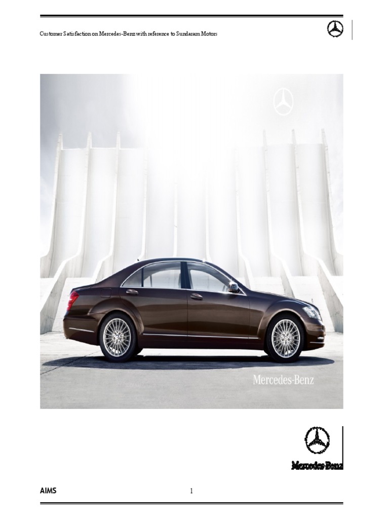 Mercedes-Benz Project | PDF | Marketing | Car