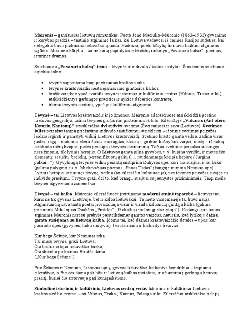 Maironis | PDF