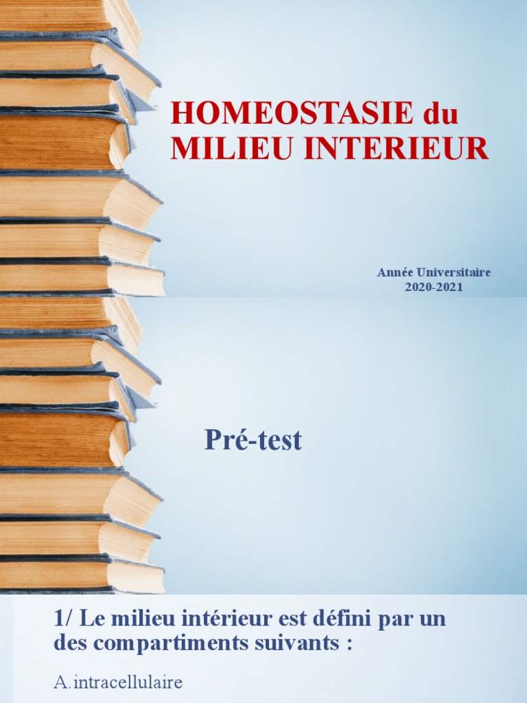 Ed1 Milieu Interieur 2020-2021 | PDF | Déshydratation (médecine ...