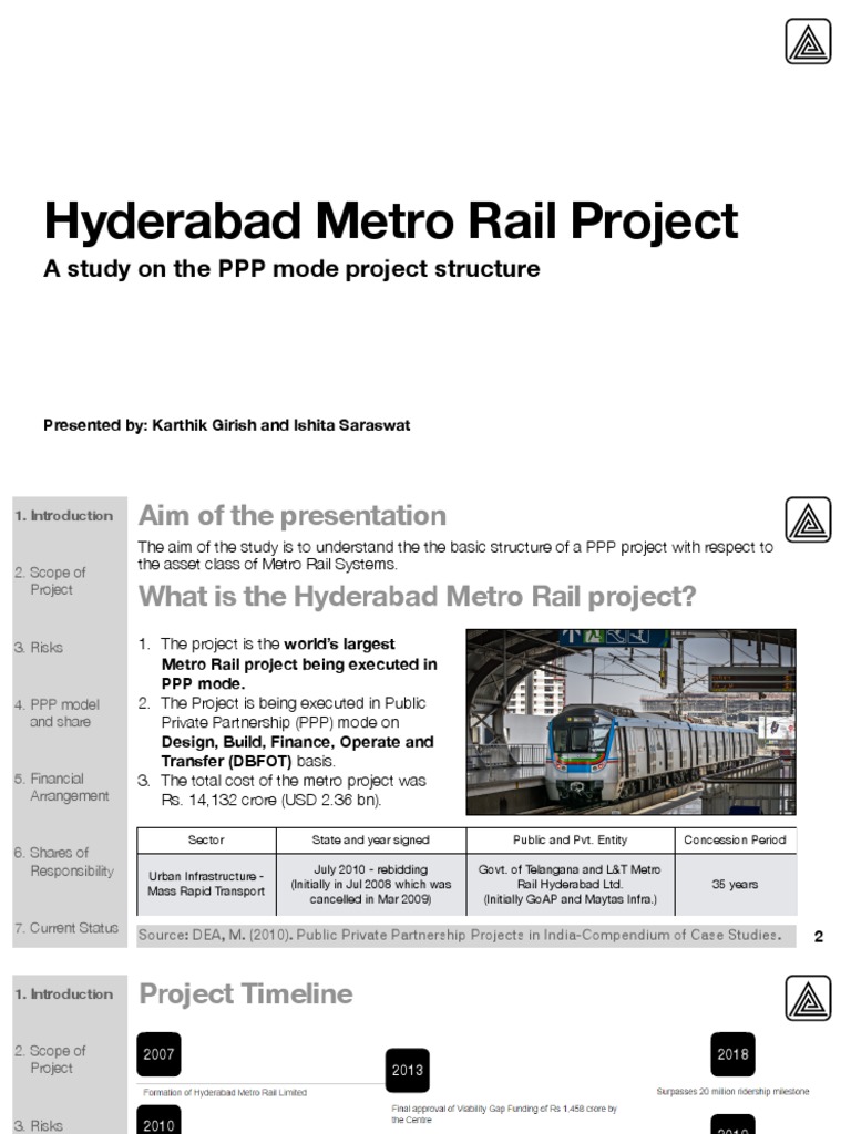 Hyderabad Metro Rail Project | PDF | Public–Private Partnership | Expense