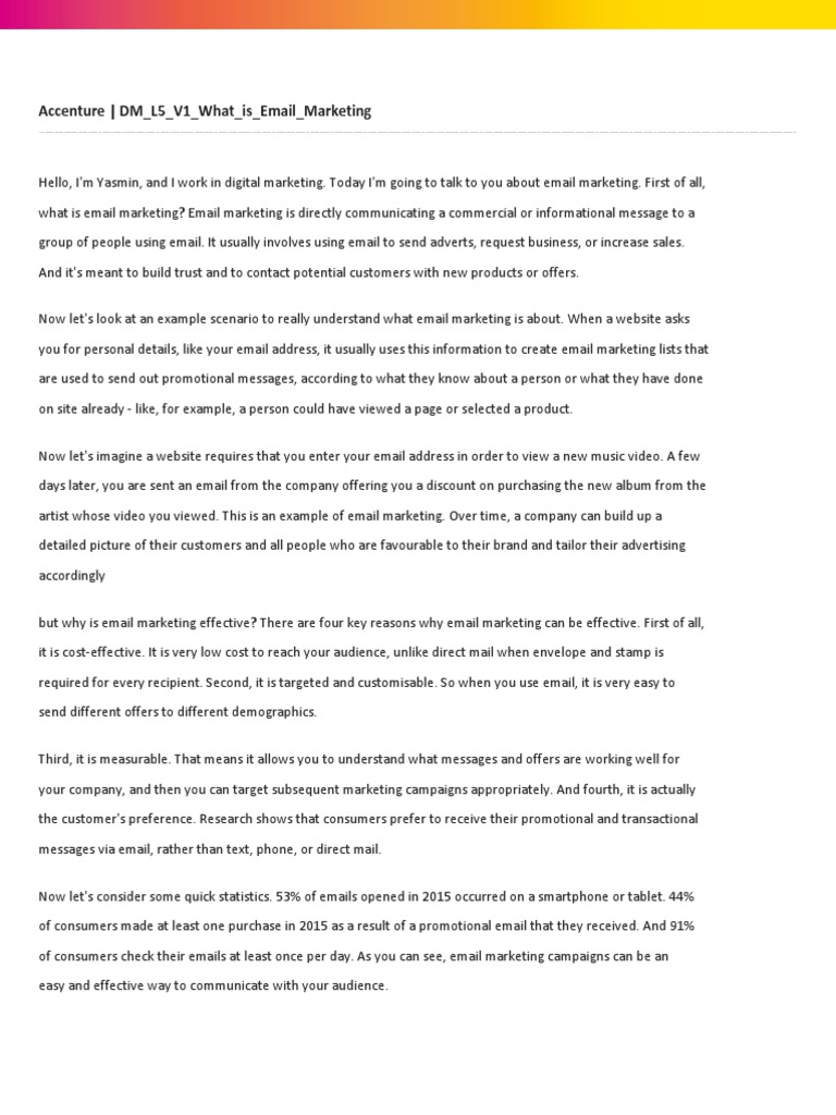 Effective Email Marketing Strategies | PDF | Direct Marketing | Media ...