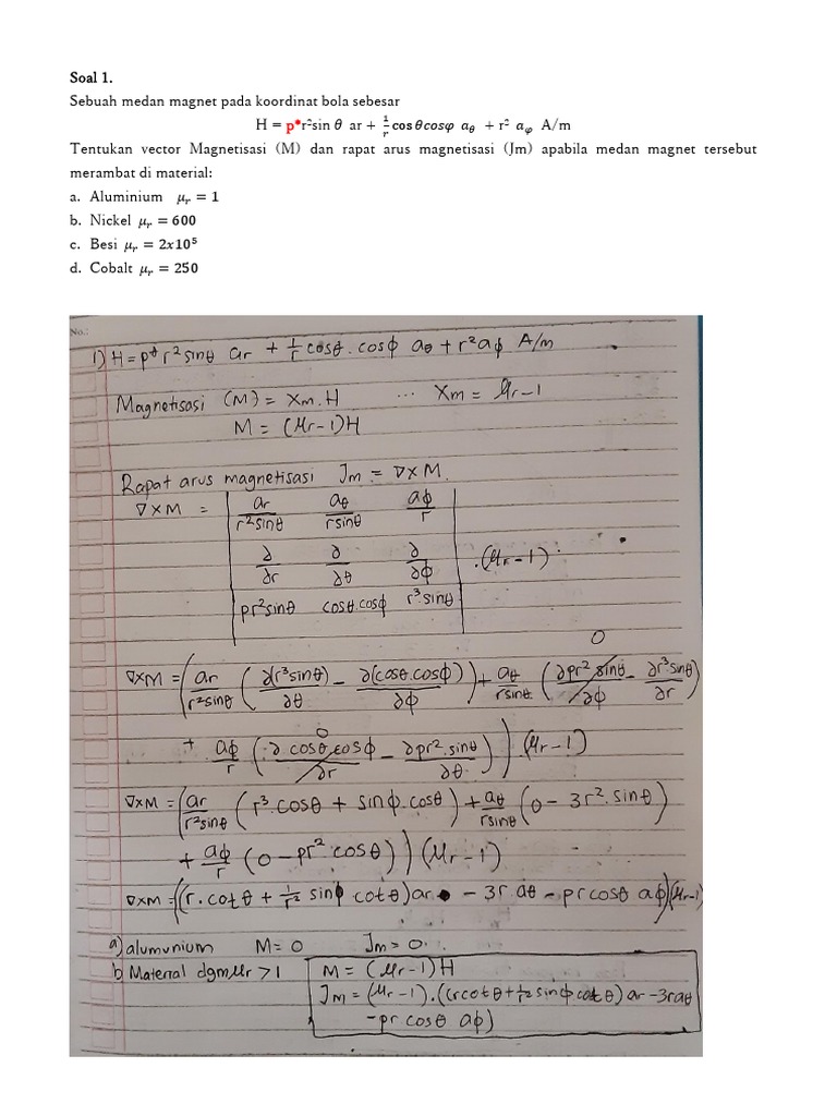 Responsi Soal Elmag | PDF
