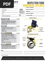 Self Retracting Lifeline Checklist | PDF