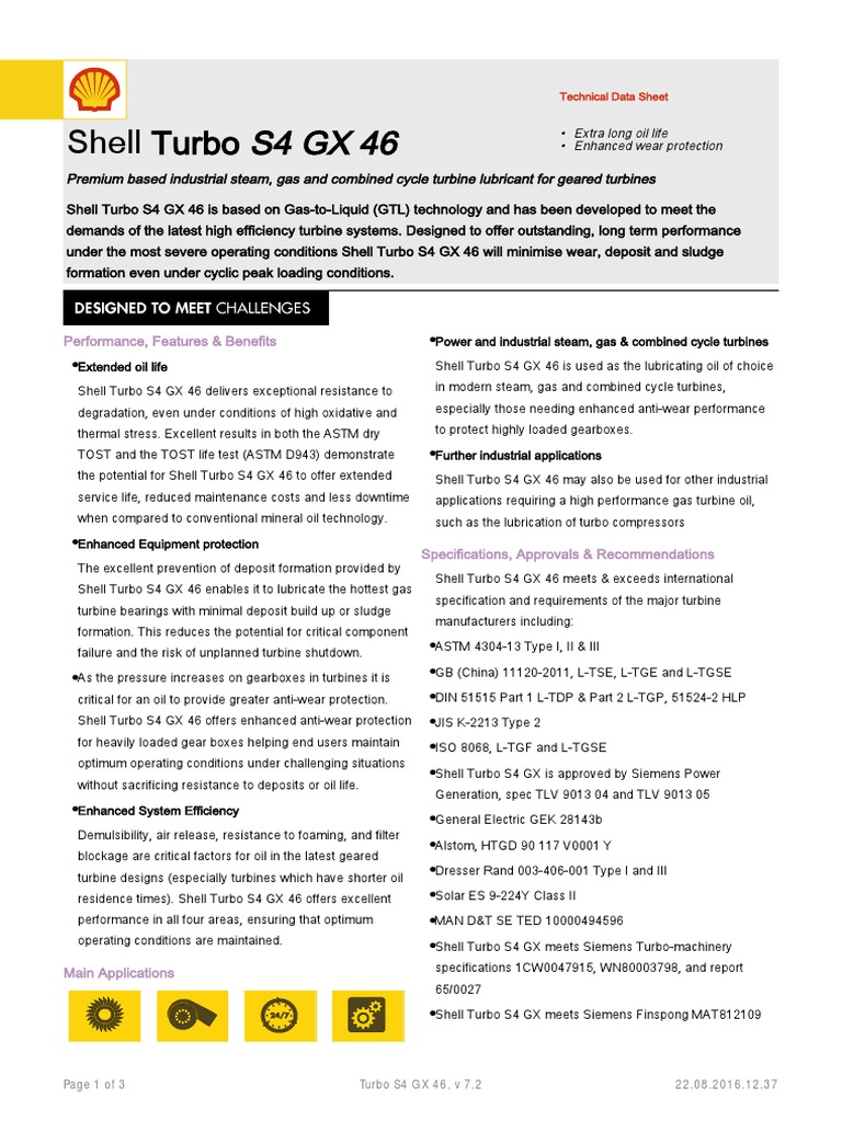 Shell Turbo S4 GX 46: Performance, Features & Benefits | Download Free ...