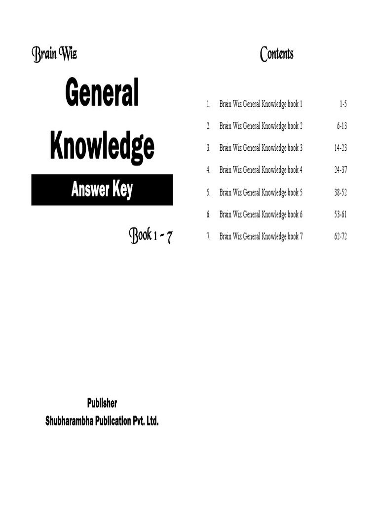 GK Answer Key New PDF | PDF | Atmosphere | Earth
