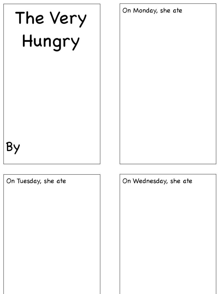 The Very Hungry: On Monday, She Ate | PDF