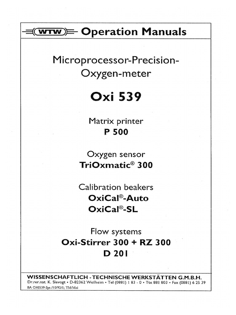 Oxi 539 | PDF