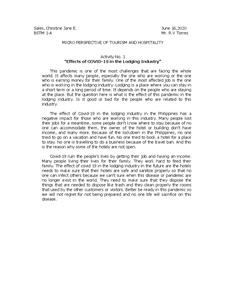 Micro Activity No 1 | PDF