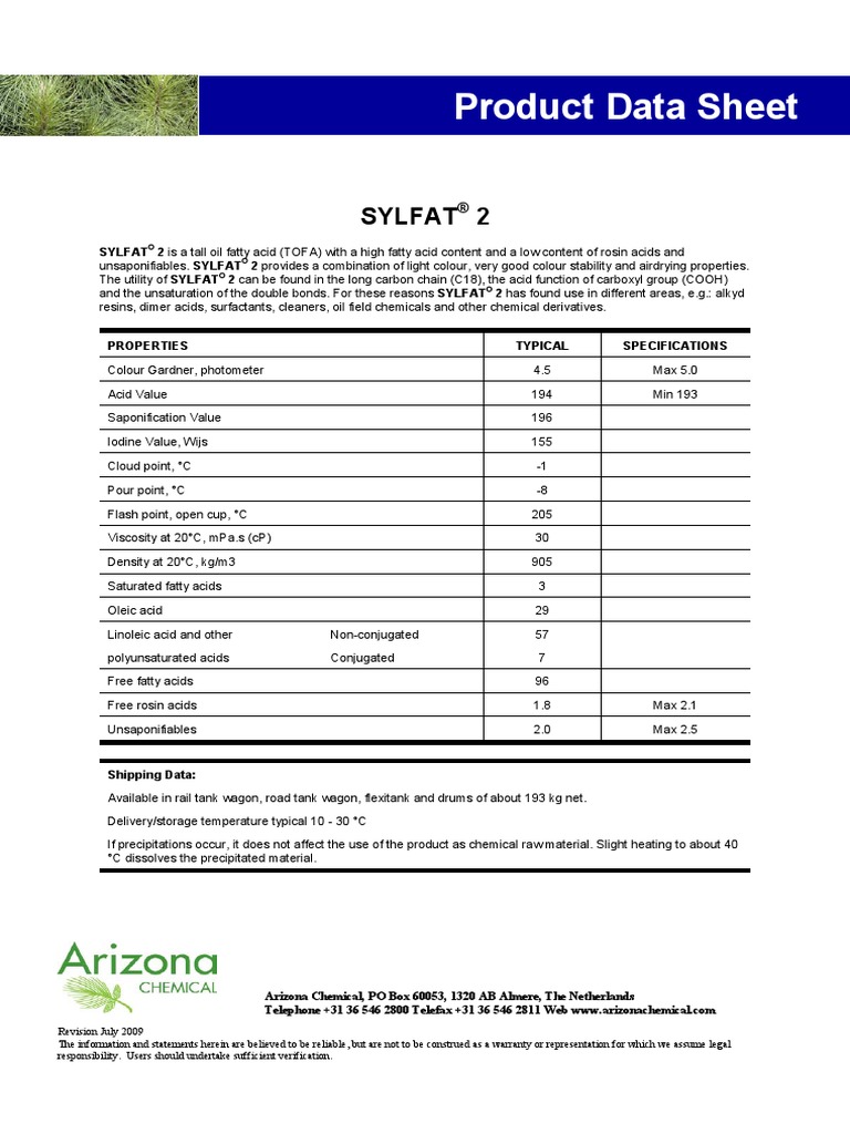 Tofa Sylfat® 2 | PDF | Fatty Acid | Chemical Substances
