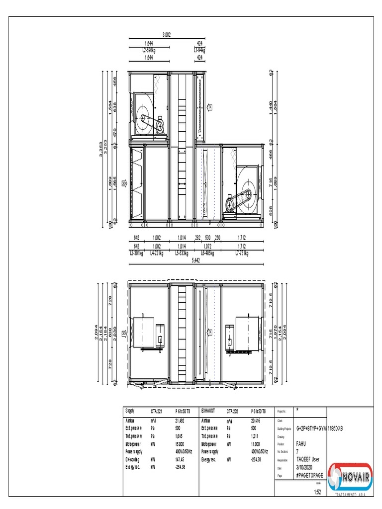 1,644 L2-596kg 424 L1-94kg 3,082: G+2P+8TYP+GYM-1185DXB Fahu | PDF ...