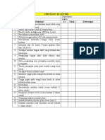 FORM Checklist Panel Listrik | PDF