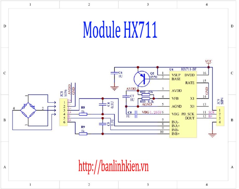HX711 Schematic BanLinhKien - VN PDF | PDF