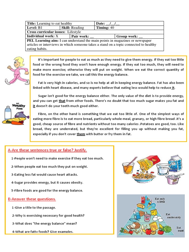 Healthy Eating Habits Explained | PDF | Fat | Foods
