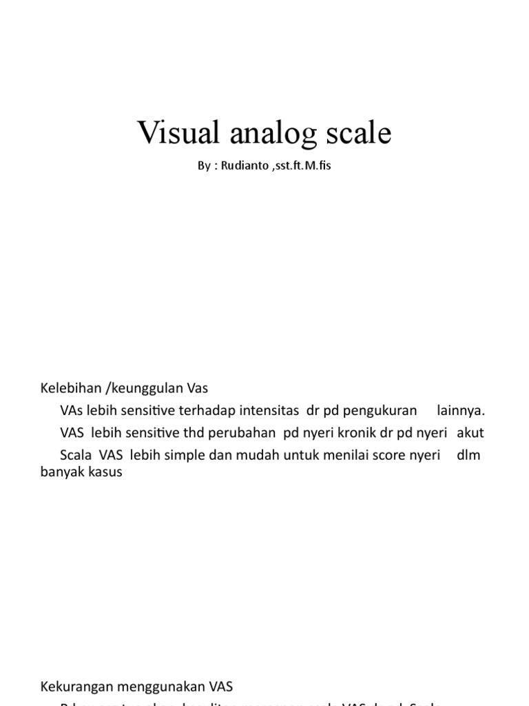 1.scala Vas Visual Analog Scale | PDF