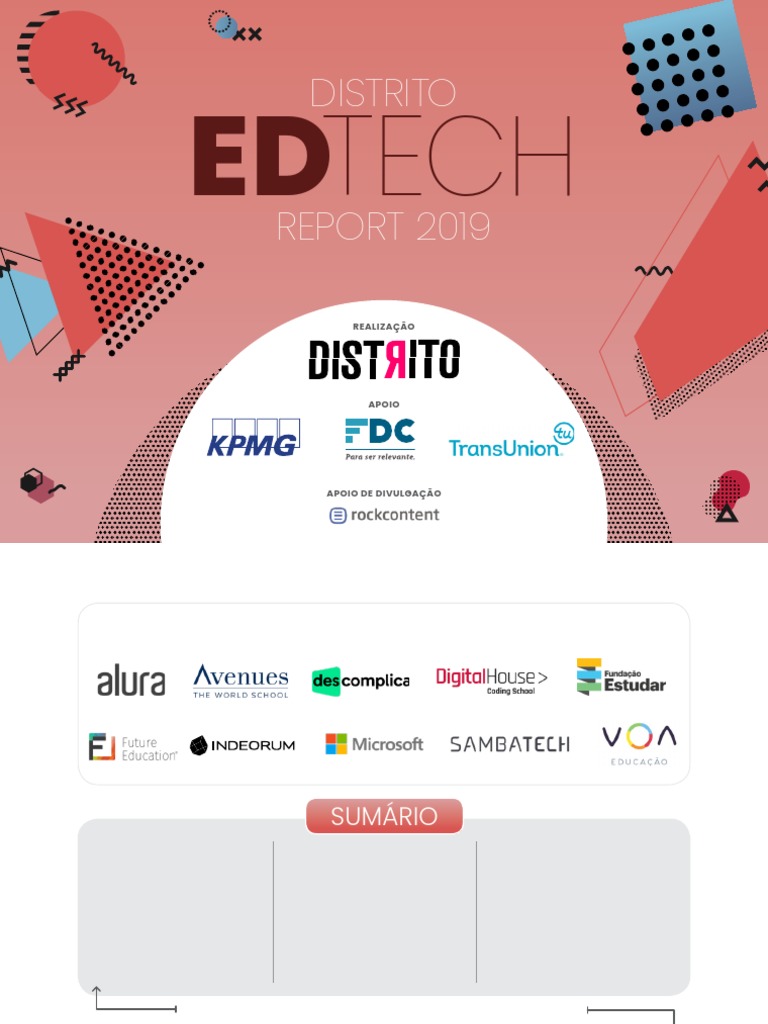 EdTech Report 2019 PDF | PDF | Empresa Startup | Microempresas e Empreendedores