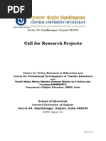 CMRG 2025-26 Call For Proposals From 8 Universities-Notification | PDF