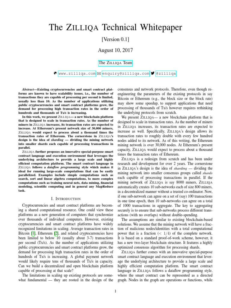 The Z Technical Whitepaper: Illiqa | PDF | Cryptocurrency | Public Key Cryptography