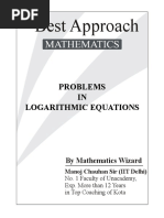 Mathematics - DPP-3 (Logarithm) - JEE | PDF | Functions And Mappings | Combinatorics