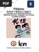 Q3 Filipino 6 - Module 5-Melc | PDF