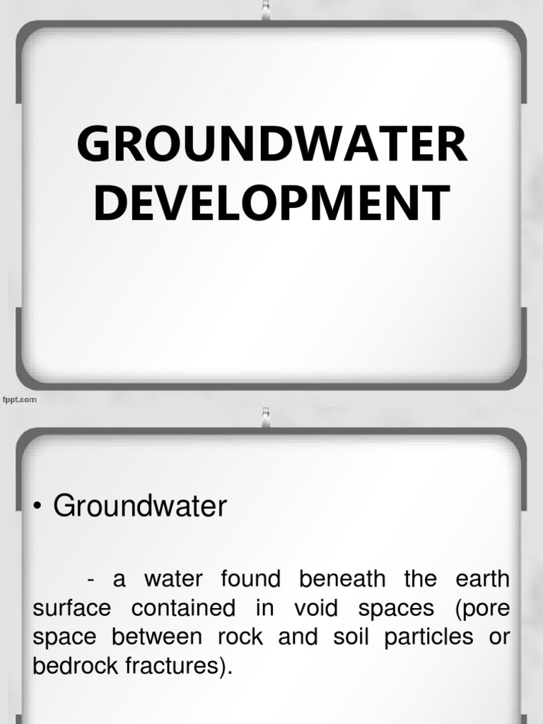 Groundwater Development | PDF | Aquifer | Groundwater
