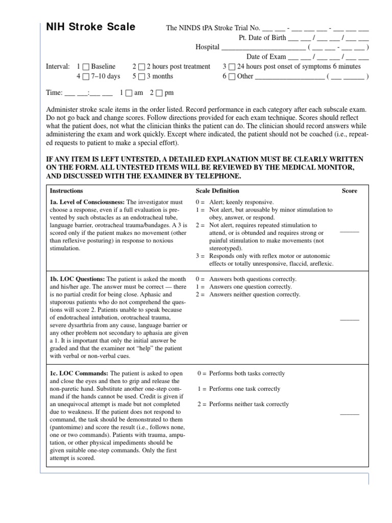NIHSS | PDF | Science & Mathematics
