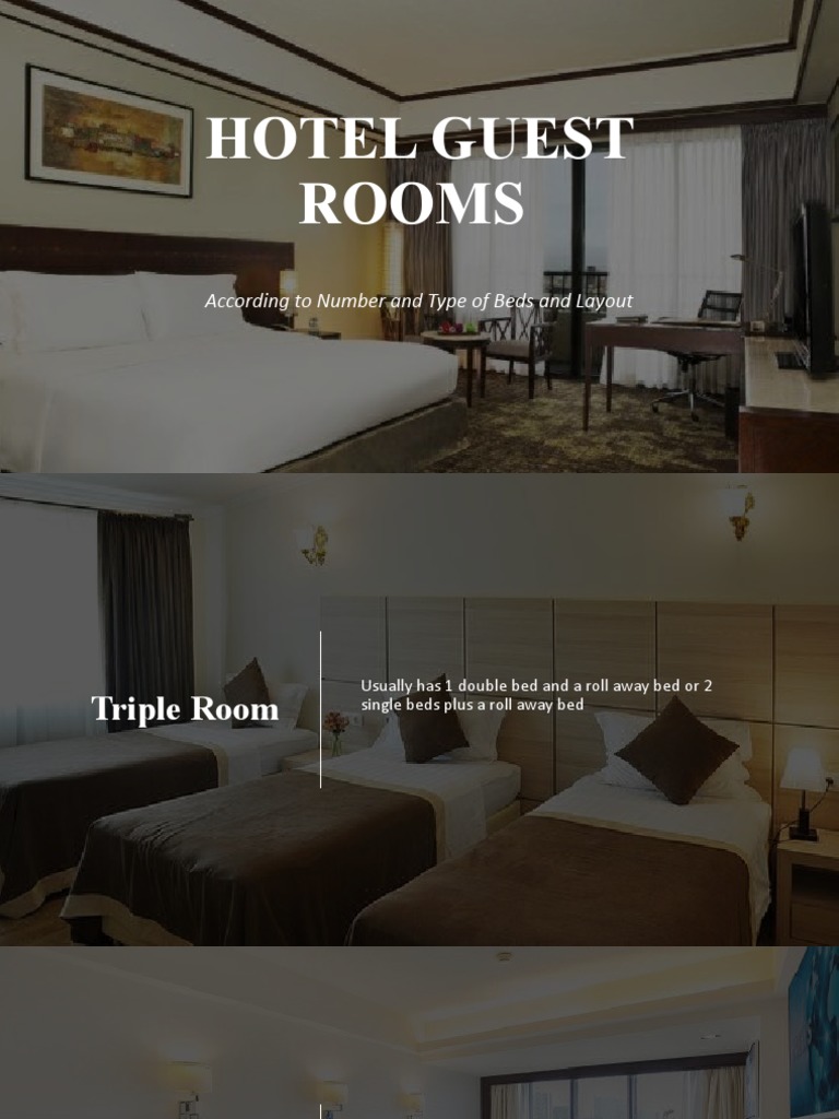 Hotel Guest Room Types and Layouts | PDF