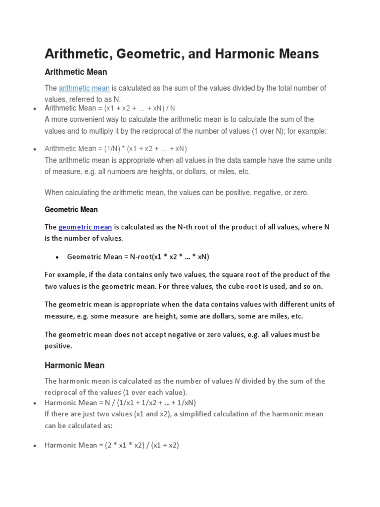 5-AM, GM, HM (Inequality) | PDF | Mean | Mathematical Analysis