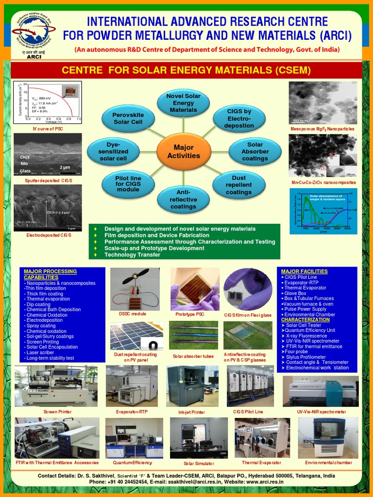 International Advanced Research Centre For Powder Metallurgy and New ...